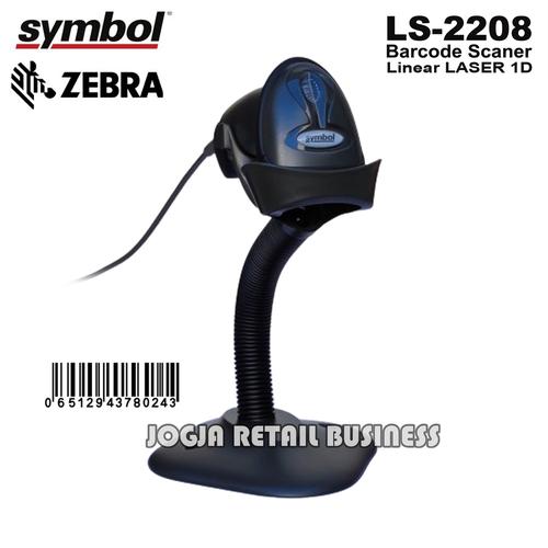 Jual SCANNER BARCODE ZEBRA SYMBOL LS2208 - LS 2208 - LS-2208 USB AUTO ...