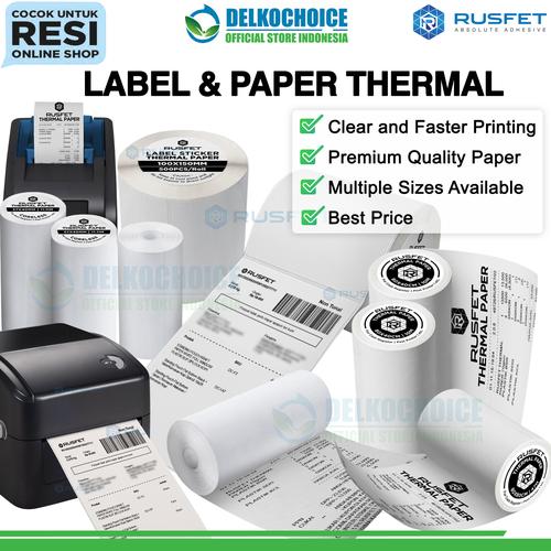 Jual Label Thermal Paper Sticker Kertas Printer Resi Barcode Pos ...