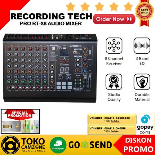 Jual Recording Tech Pro-rtx8 8 channel professional audio mixer ...