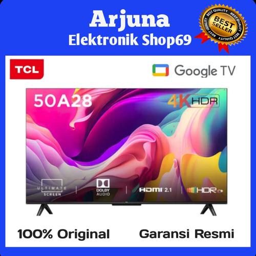 Jual TCL A28 | 50A28 LED TV 50 Inch UHD 4K Google TV Dolby Audio Ok ...
