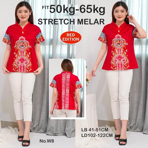 Jual Baju Cheongsam Merah Atasan Imlek Wanita - W1 - Jakarta Utara ...