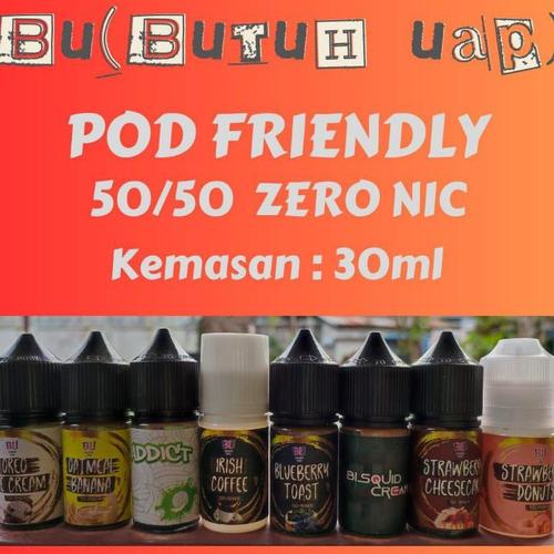 Jual ORIGINAL Liquid Vape Zero Nicotine BU Butuh Uap 30ml - Blueberry ...