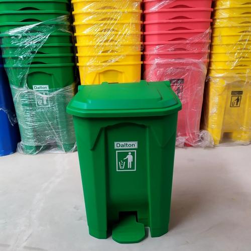 Jual Dustbin Tempat Sampah Injak Pedal 50L 80L 100L Plastic HDPE DALTON Ori - Hijau, 80L - Kota ...