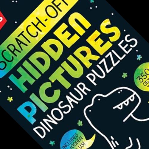 Jual Scratch-Off Hidden Pictures Dinosaur Puzzles (ORIGINAL ENGLISH ...