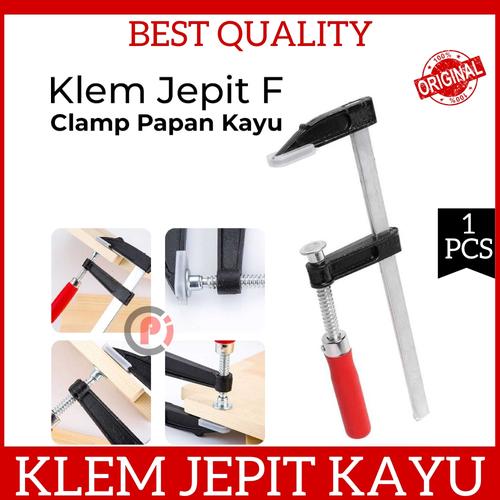 Jual Klem Penjepit Kayu Model F Clamp Jepit Besi Papan Heavy Duty ...