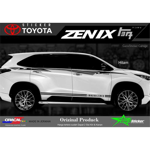Jual STICKER innova zenix aksesoris innova zenix - hitam 2 sisi ...
