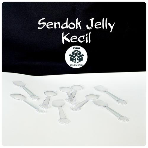 Jual (isi 50/100) Sendok Plastik Jelly Kecil / Sendok Pudding Puding ...