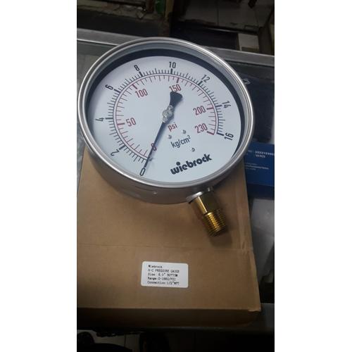 Jual Pressure Gauge Wiebrock Dia 6" body stainless Manometer - Jakarta ...