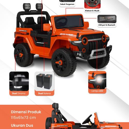Jual MOBILAN AKI ANAK OFF ROAD 2WD ROVER RADIANT PMB 8299 - Merah ...