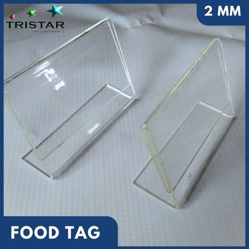 Jual Food tag / gantungan harga akrilik / menu akrilik 1 sisi - 9cm x ...