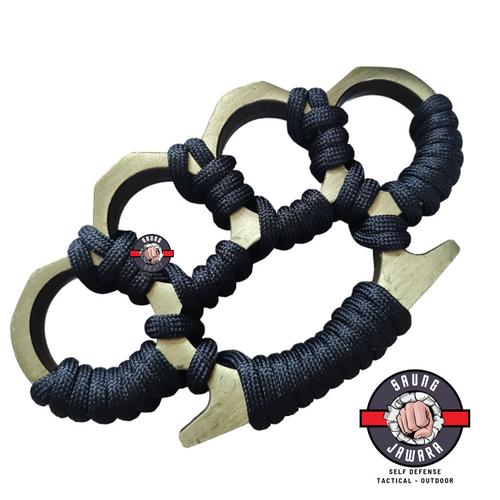 Jual Tactical Steel KNUCKLE Baja Tebal Paracord Anti Slip Bernakel ...