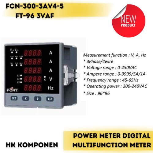 Jual power meter digital multi meter FCN300-3AV4-5 /FT96-3VAF fort ...