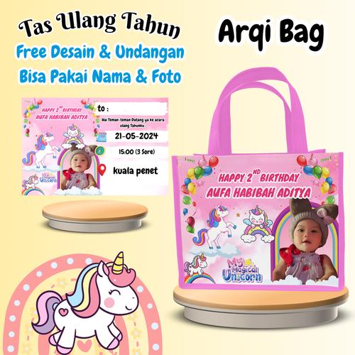 Jual 50 Tas Ulang Tahun Free Undangan Anak Custom Muat Kfc Snack ...