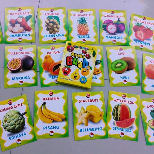 Jual Flash Card Mainan Anak - Flashcard Buah - B55 - Kab. Sukoharjo ...