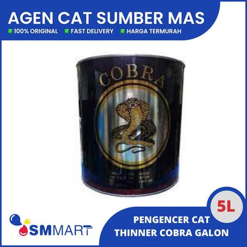 Jual Thinner Cobra Hitam 5L / Tiner Thiner Cobra Hitam 5L/ Pengencer ...