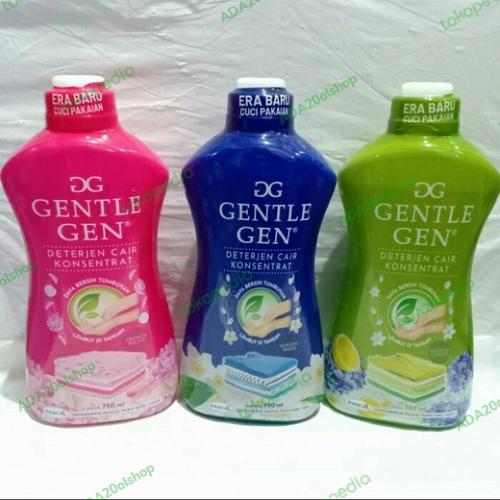 Jual Gentle Gen Cair kemasan Botol 750ml pouch 360ml deterjen tumbuhan ...