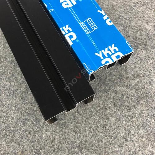 Jual Kusen Aluminium YKK Kaca Mati ”M” SF-70 / 3" - Hitam Powder Coating - Kota Bandung - movse ...