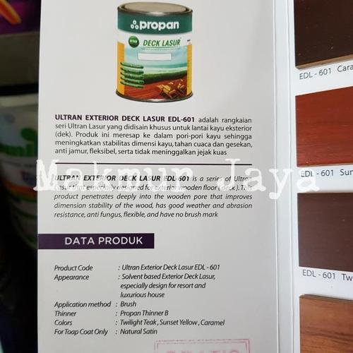 Jual Ultran Deck Lasur 5L Galon Edl-601 Propan Lantai Kayu Eksterior ...
