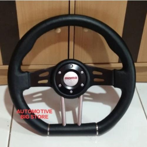 Jual Setir Stir Racing Mobil Momo New Isotta 14 inch Hitam Universal ...