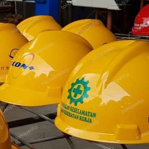 Jual Cutting Sticker Custom Logo Helm Proyek / 1 Logo Depan,1 Nama ...