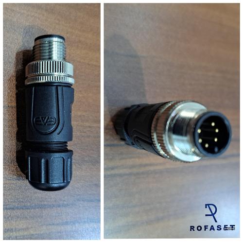 Jual Socket connector M12 Acode 6pin Male straight - Jakarta Barat ...