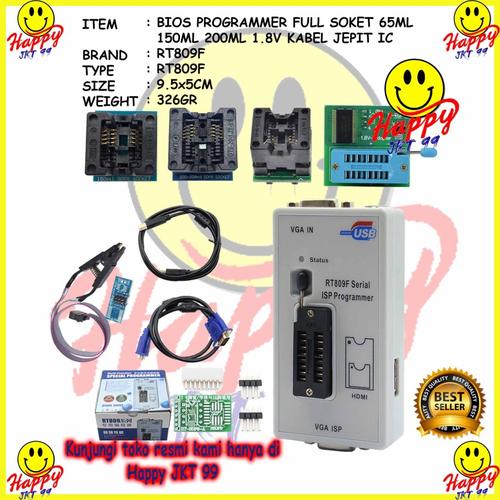 Jual FULLSET ALAT FLASH BIOS PROGRAMMER RT809F 150ML+200ML ORIGINAL ...