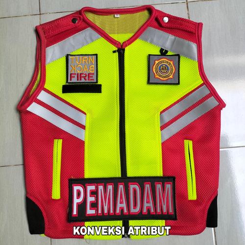 Jual rompi damkar pemadam bahan tebal - orange hijau, L - Kab. Bandung ...