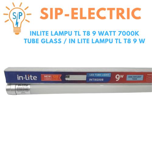 Jual INLITE LAMPU TL T8 9 WATT 7000K TUBE GLASS / IN LITE LAMPU TL T8 9 ...