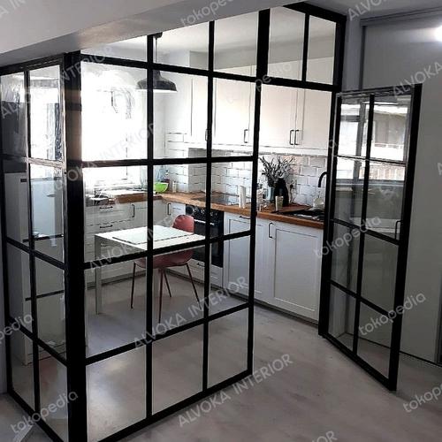 Jual Partisi Penyekat Dapur Pembatas Ruangan Minimalis Custom - Finish ...