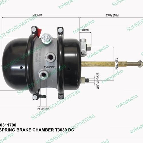 Jual BRAKE CHAMBER T3030 DOUBLE CLAMP SORL - Jakarta Barat - SUMBER ...