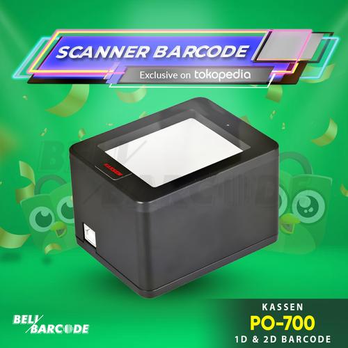Jual Scanner Barcode Kassen PO-700 Scanner Duduk 2D QR Code E-Faktur ...