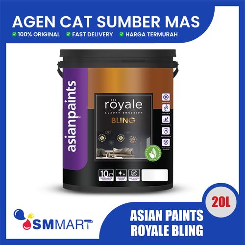 Jual Cat Tembok Dalam Asian Paint Royale Bling Warna Putih 20 Liter ...