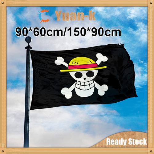 Jual Bendera One Piece 150*90cm Bendera Bajak Laut One Piece Luffy - 90 ...