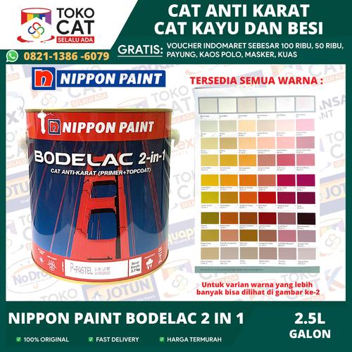 Jual Cat Kayu Dan Besi Nippon Bodelac 2in1 Anti Karat Putih / Warna 2.5 L - Kab. Bogor - Selalu ...