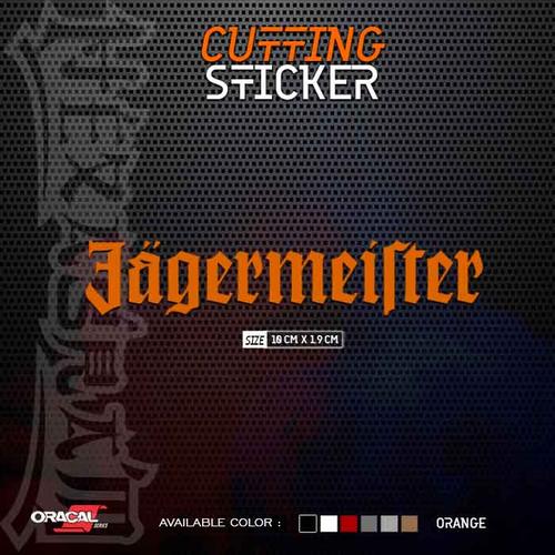 Jual Cutting Sticker JAGERMEISTER Logo | Stiker Cutting Logo ...