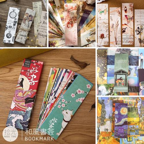 Promo ic] 30 pcs paper bookmark pembatas buku kertas tematik ...