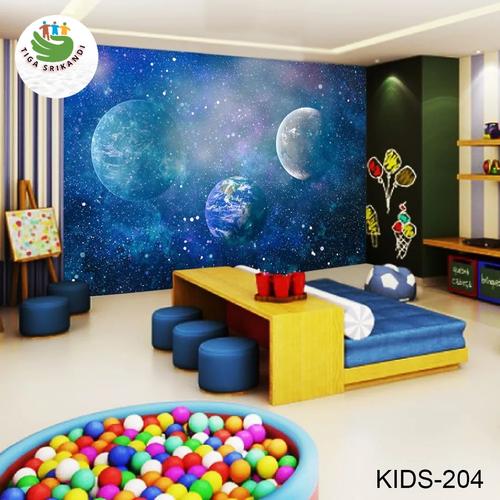 Jual Wallpaper 3D Custom Motif Ruang angkasa, Kamar anak, Kids, Planet ...