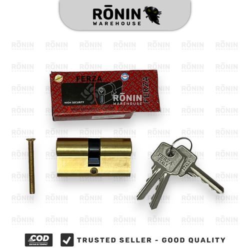 Jual FERZA Silinder Kunci Kuningan 60mm SN GP Pintu Key Cylinder - Kota ...