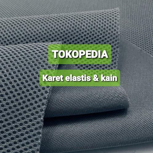 Promo jala mesh double/kain jala double mesh/jala mesh sandwich hitam ...