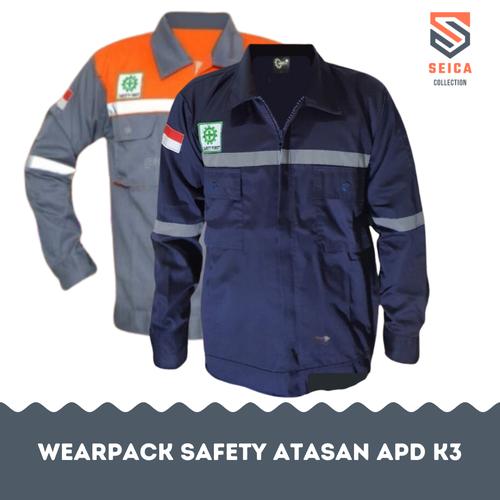 Jual Baju Kerja APD K3 - Wearpack Safety Atasan - DONGKER POLOS, M ...