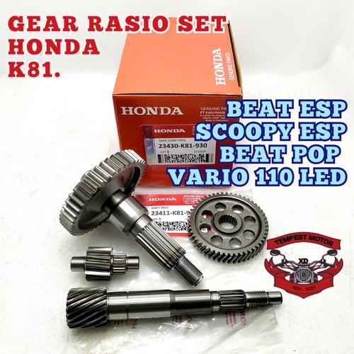 Jual GEAR RASIO BEAT STREET GER RASIO SET K81 GIGI RASIO SCOOPY ESP ...