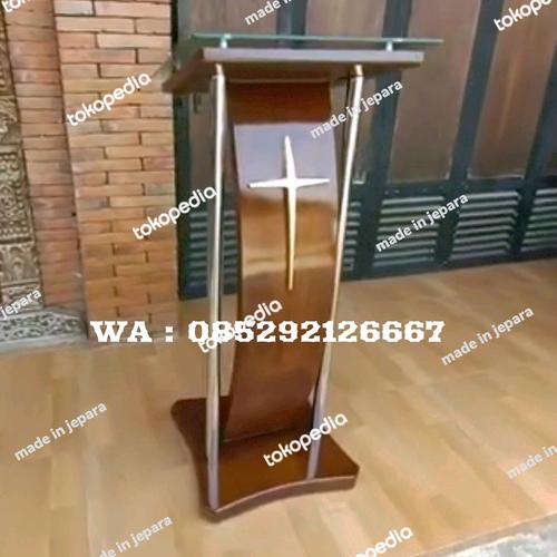 Jual Mimbar Podium Gereja Minimalis Modern Tiang Stainless Harga Murah ...