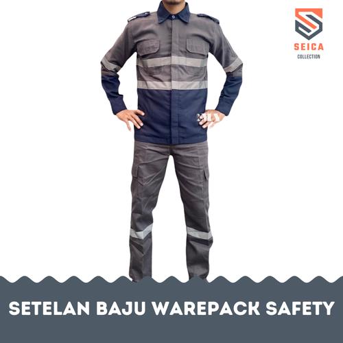 Jual Wearpack Kemeja Kombinasi - Setelan Wearpack Safety - BIRU BCA, L ...