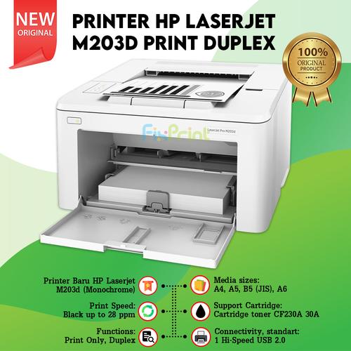 Jual HP Laserjet Printer Pro M203d auto duplex Garansi Resmi HP ...