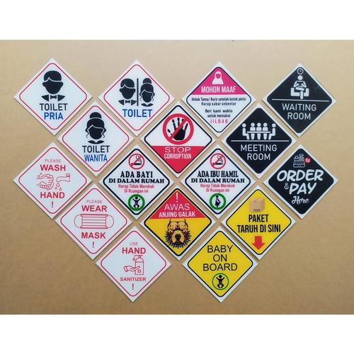 Jual Akrilik Custom Desain, Stiker Custom Desain, Cocok untuk office ...