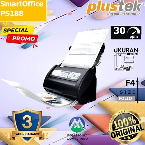 Jual Scanner PLUSTEK SmartOffice PS188 30 lembar per menit - Jakarta ...