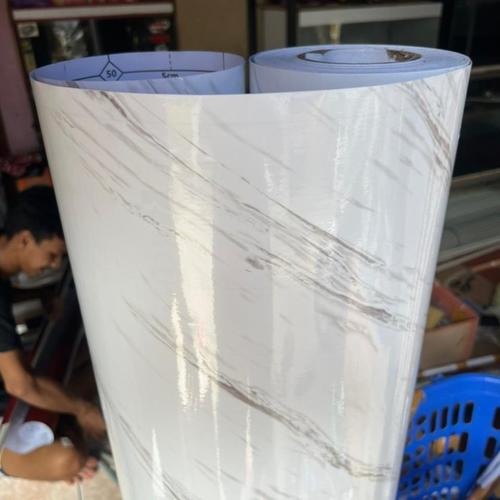 Jual Harga per rol Wallpaper Meja Kayu Sticker Lemari Motif Serat Kayu ...