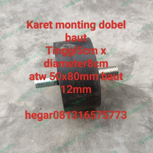 Promo Karet Mounting 5cm × 10cm Doubel Baut mour M16 Kabin engine 50× ...