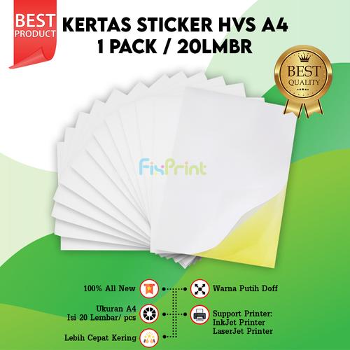 Jual Kertas Stiker Hvs Doff Camel A4 Matte Folio Doff A4 Stiker ...