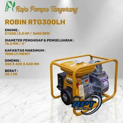 Jual MESIN POMPA AIR ROBIN RTG-300 5,5HP POMPA AIR IRIGASI ROBIN 3 INCH ...